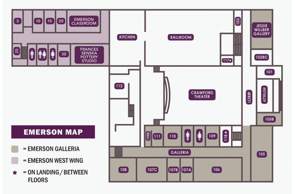Building Map - Emerson Center for the Arts & Culture